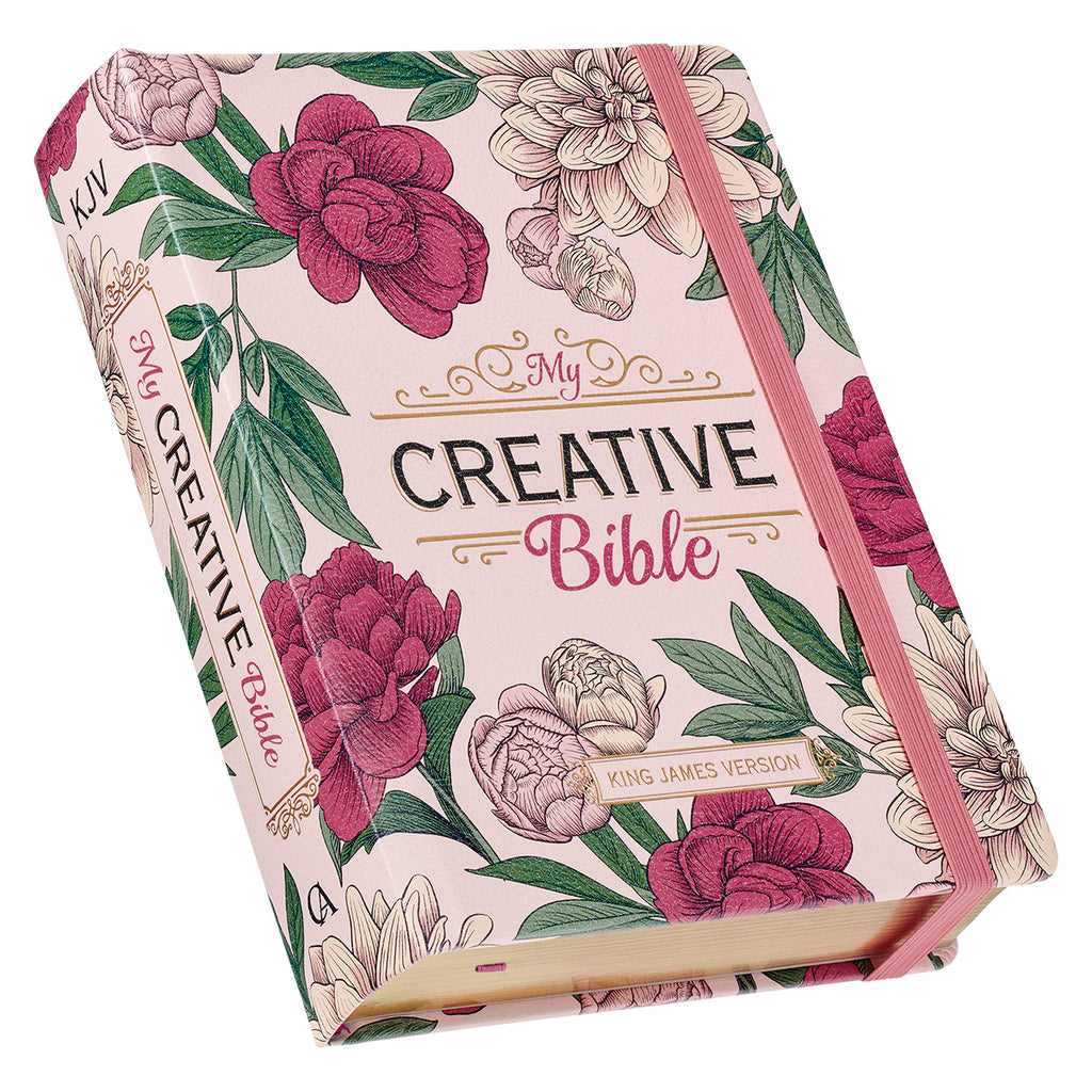 KJV Pink Floral Hardcover My Creative Bible | New Chapter Books and Gifts